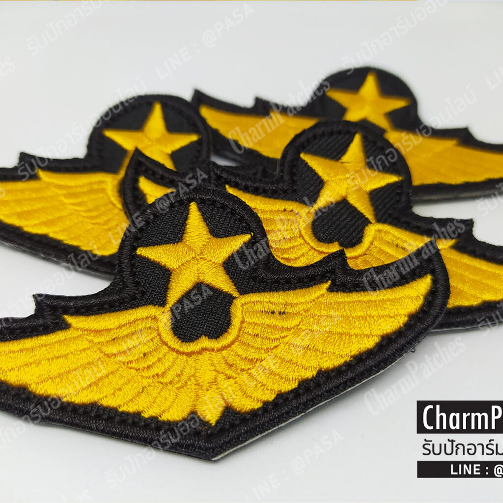 รับปักอาร์มนักบิน อาร์มกองบิน ทหารอากาศ - CharmPatches